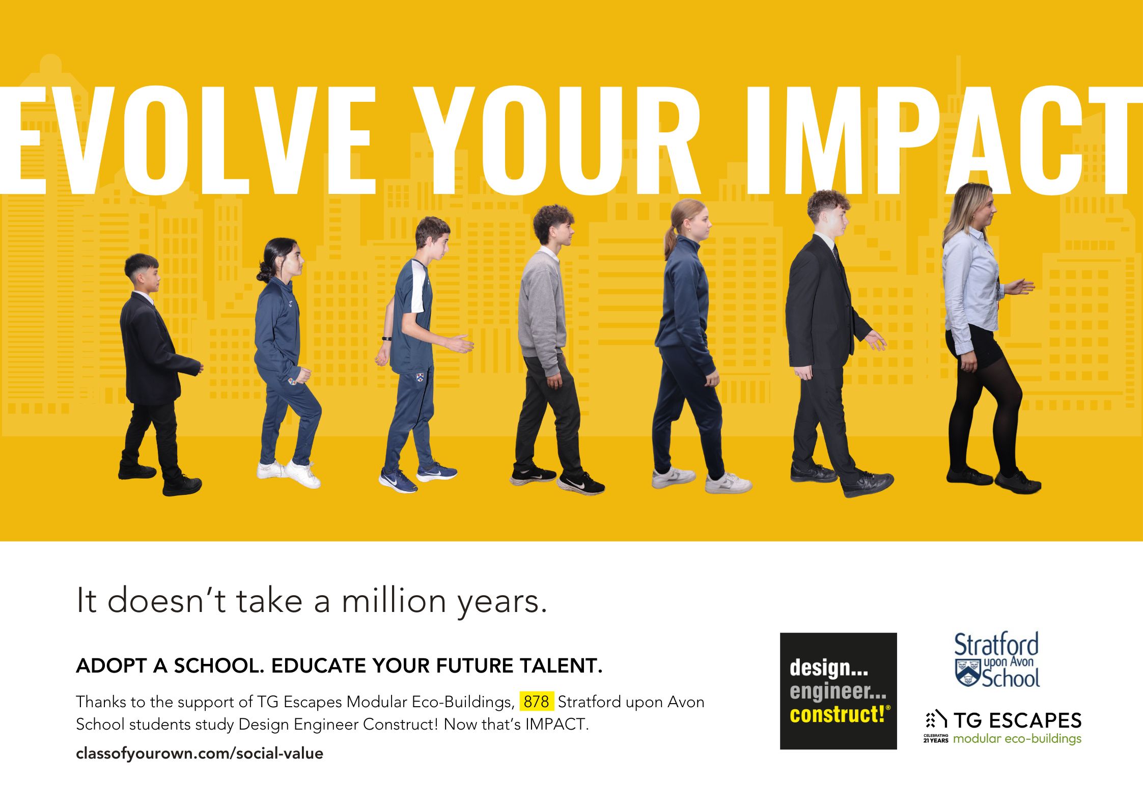 TG Escapes adopt ‘Class of Your Own’ Stratford school - Education ...